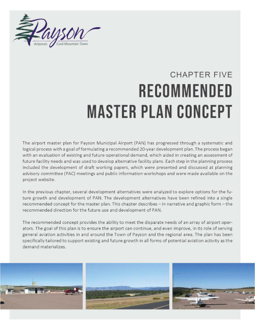 Master Plan Documents - Payson Airport Master Plan Update